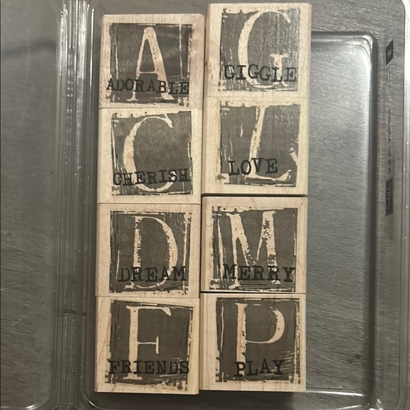 Stampin' Up! | Art | Stampin Up Alphabet Block Set A Is For Adorable ...